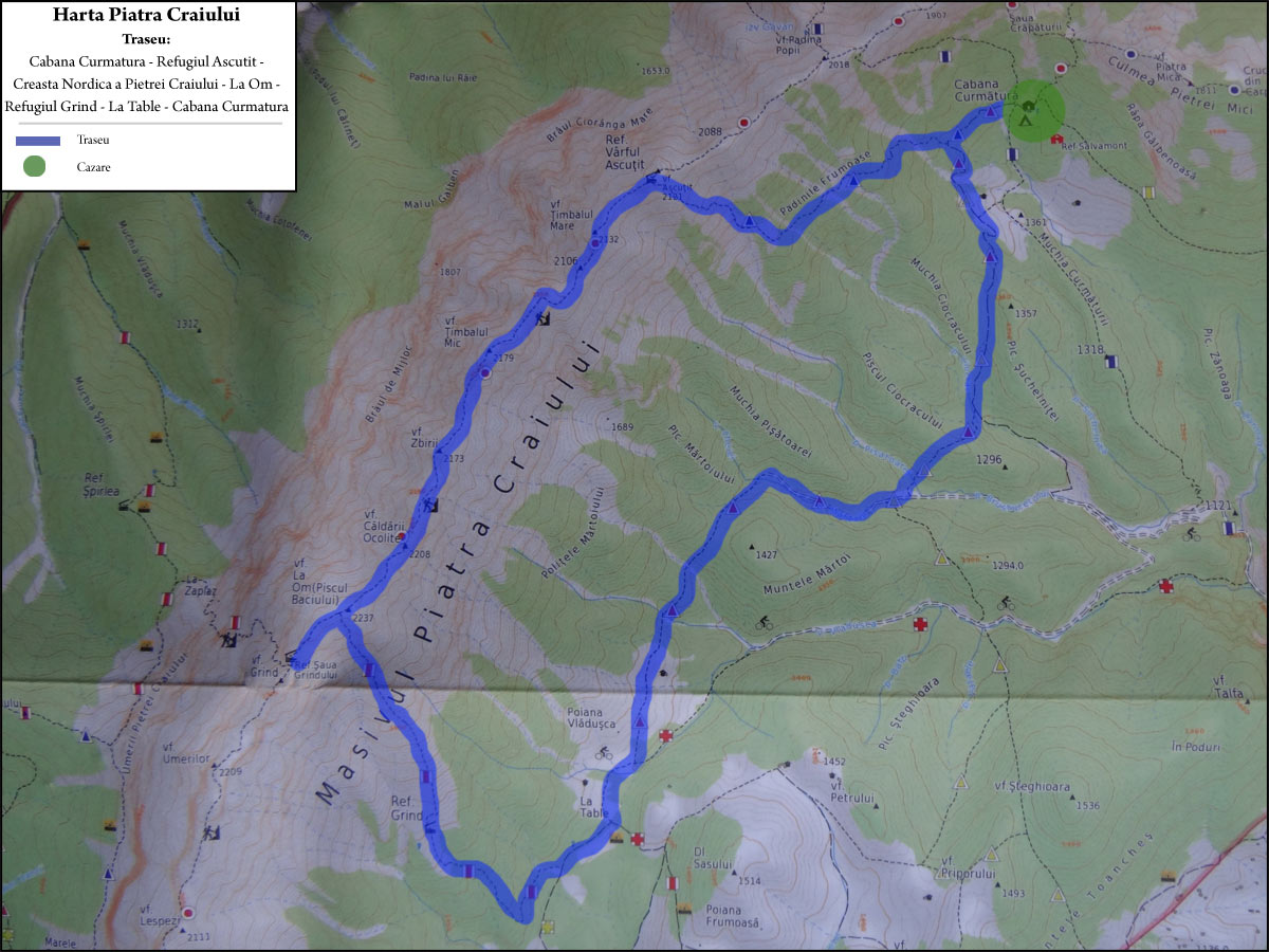Traseu de la Cabana Curmatura spre Refugiul Ascutit, La Om si Refugiul ...